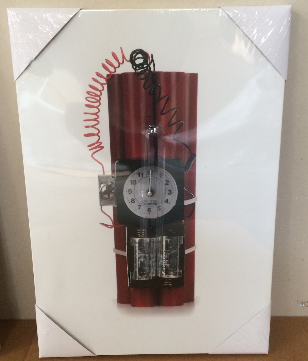 Latest Sale Items: Canvas Boom clock